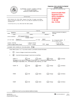 Fillable Online Financial Disclosure Statement Fax Email Print - pdfFiller