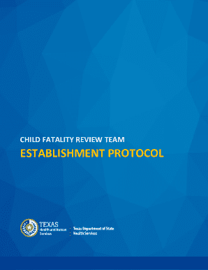 Fillable Online Establishing a Local Child Fatality Review Team Fax ...