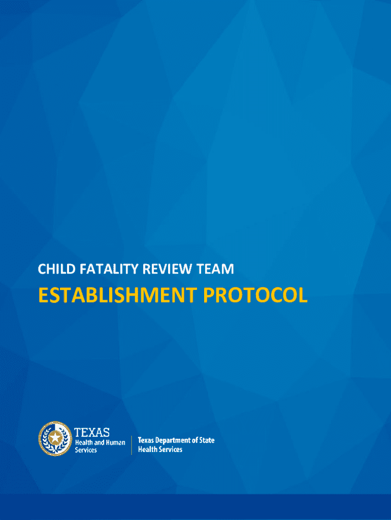 Fillable Online Establishing a Local Child Fatality Review Team Fax ...