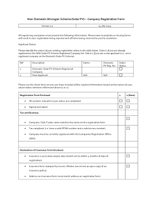 Fillable Online Company Registration Form for Non-domestic Microgen ...