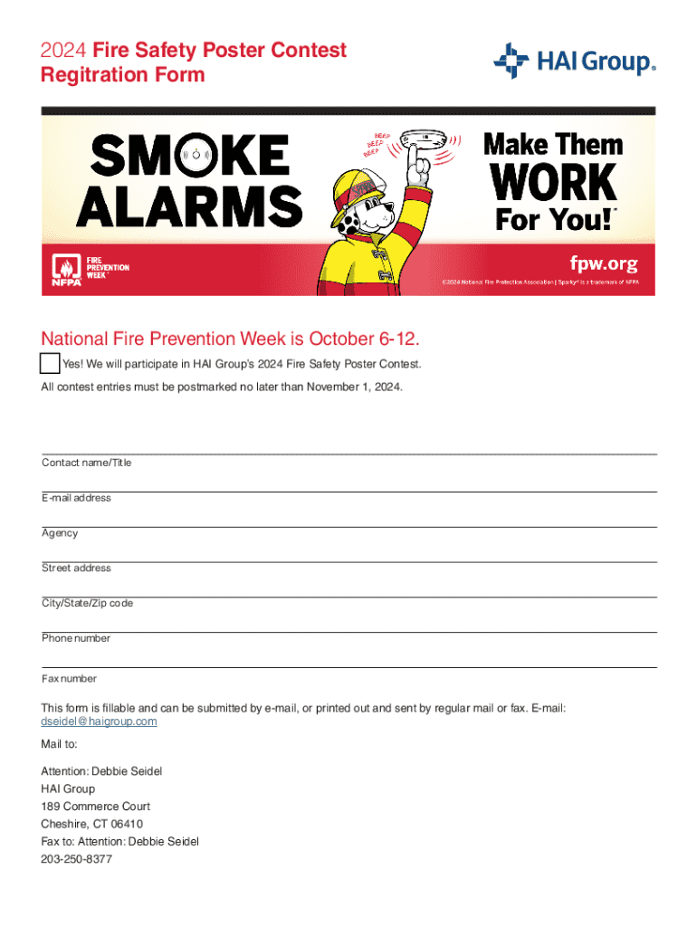 Fillable Online 7th Annual Fire Safety Poster ContestNew Martinsville ...