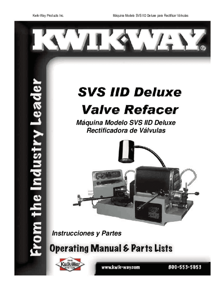Rellenable en línea Kwik-Way SVS-II Deluxe HP Valve Refacer : RT Sales ...