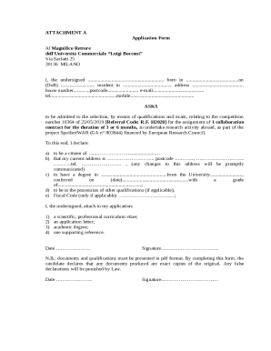 Application Doc Template | pdfFiller