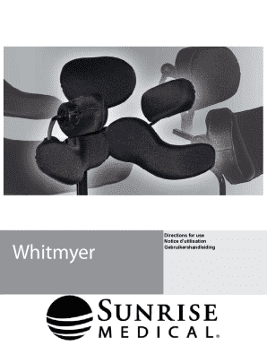 Fillable Online Whitmyer Head Support Instructions Fax Email Print ...