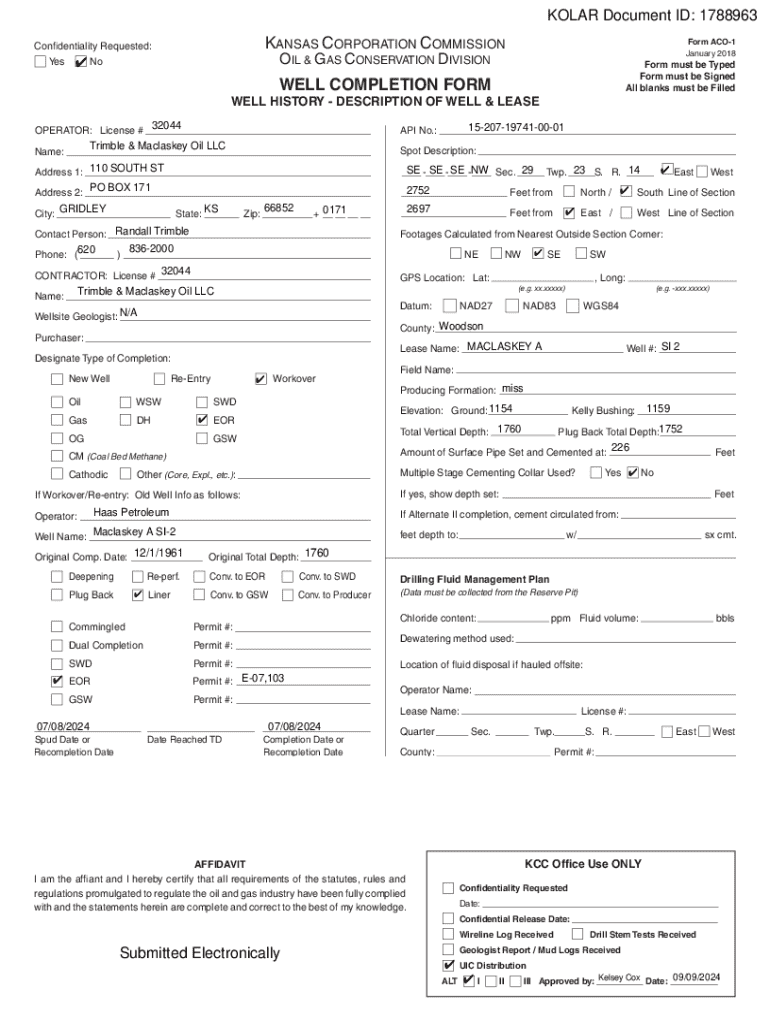 Fillable Online Well Completion Form Fax Email Print - pdfFiller