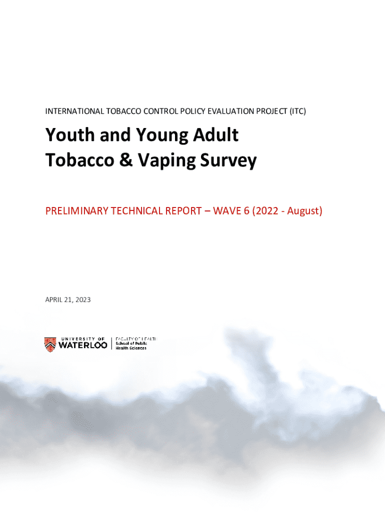 Fillable Online Youth and Young Adult Tobacco & Vaping Survey Fax Email ...