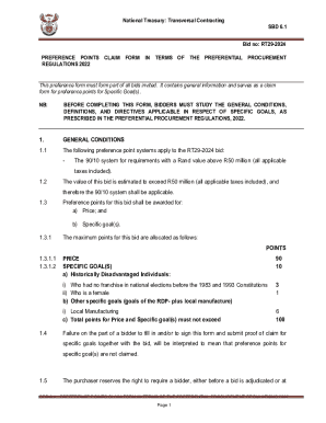 Fillable Online Preference Points Claim Form in Terms of the ...