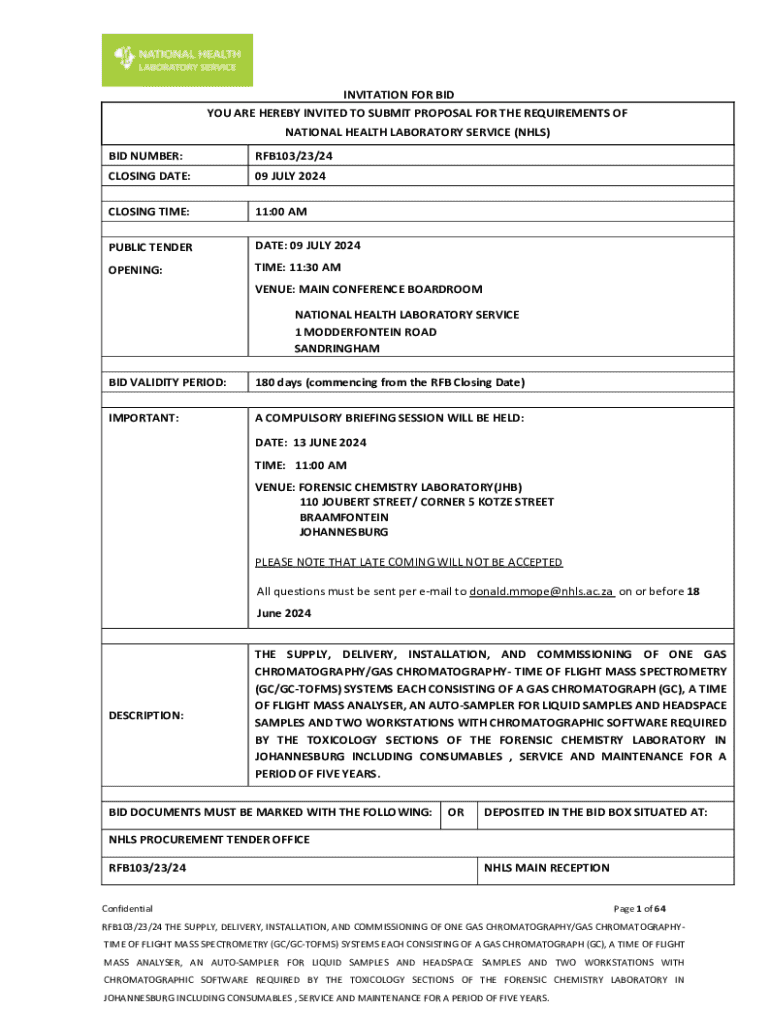 Fillable Online VENUE: FORENSIC CHEMISTRY LABORATORY(JHB) Fax Email Print - pdfFiller