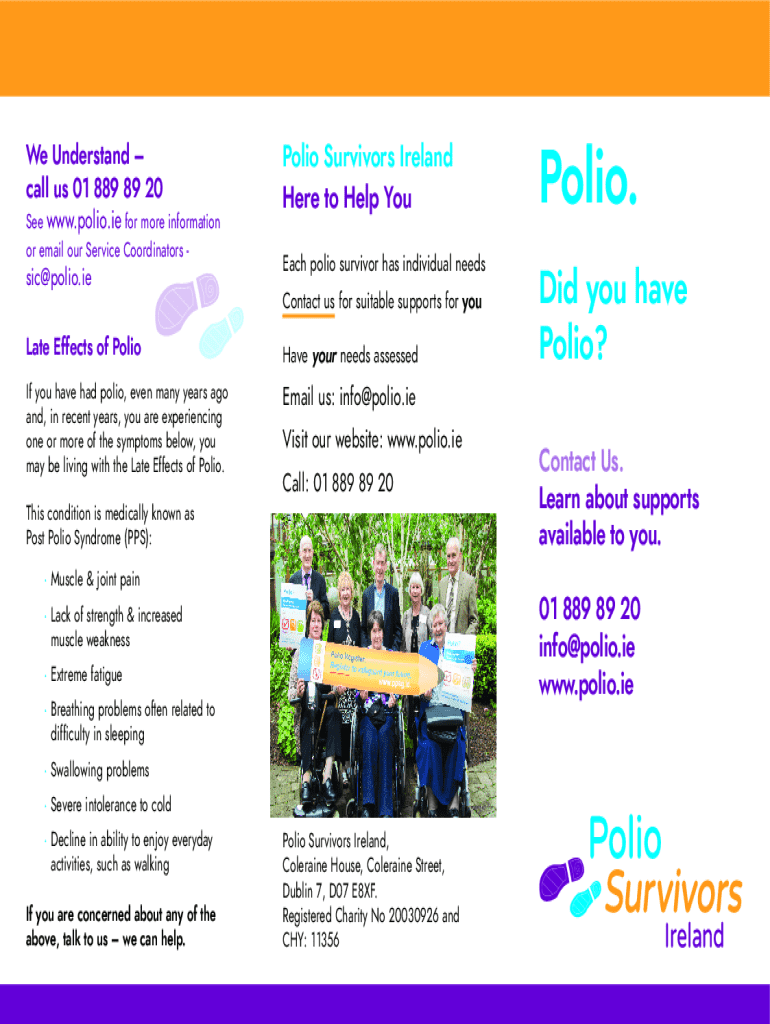 Fillable Online Late Effects of Polio - Support and Information Fax Email Print - pdfFiller
