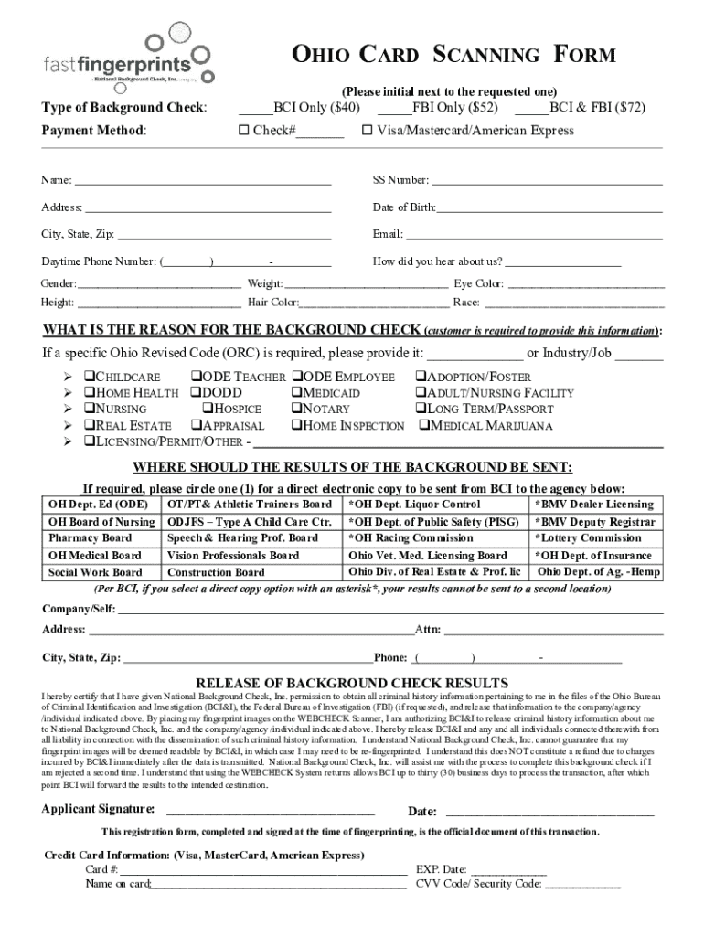 Fillable Online Ohio Registration Form Fax Email Print - pdfFiller