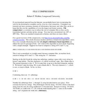 Fillable Online Understanding File Compression Techniques Fax Email Print - pdfFiller