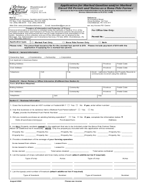 Fillable Online Marked Fuel Permit Application Fax Email Print - pdfFiller