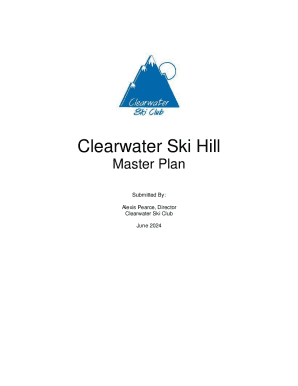 Fillable Online Master Plan for Clearwater Ski Hill Fax Email Print ...