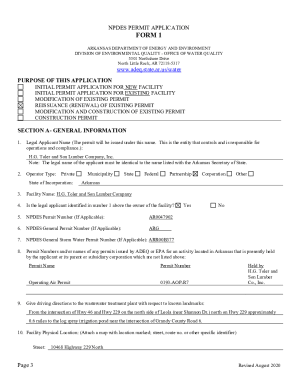 Fillable Online Npdes Permit Application Fax Email Print - pdfFiller