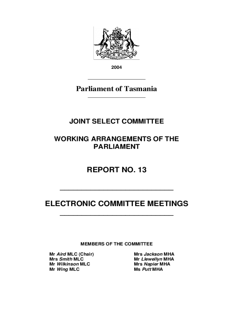Fillable Online Electronic Committee Meetings Fax Email Print - pdfFiller