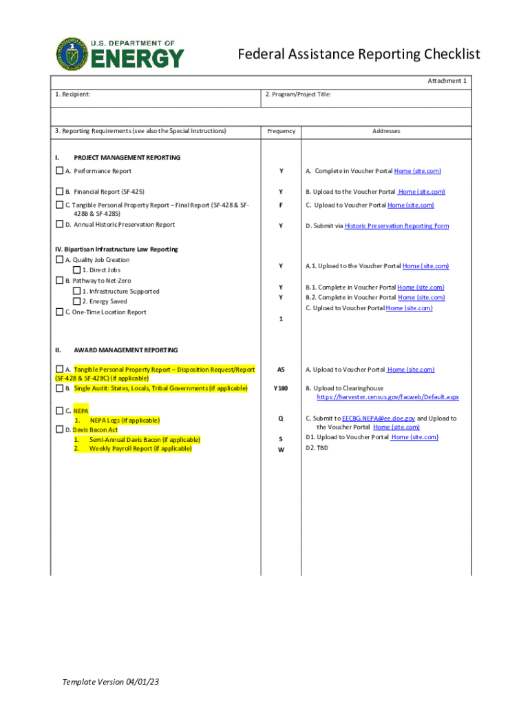 Fillable Online Reporting Requirements (see also the Special ...