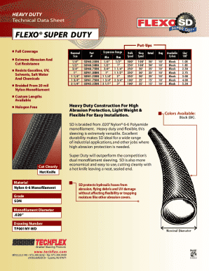 Fillable Online Flexo® Super Duty Fax Email Print - pdfFiller