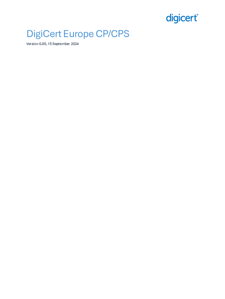 Fillable Online DigiCert Certification Practices Statement (CPS) version 3.01 Fax Email Print ...