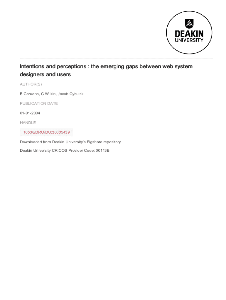 Fillable Online the emerging gaps between web system designers and ...