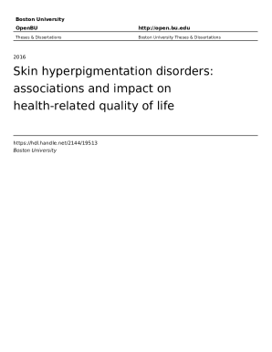 Fillable Online Skin Hyperpigmentation Disorders: Associations and ...