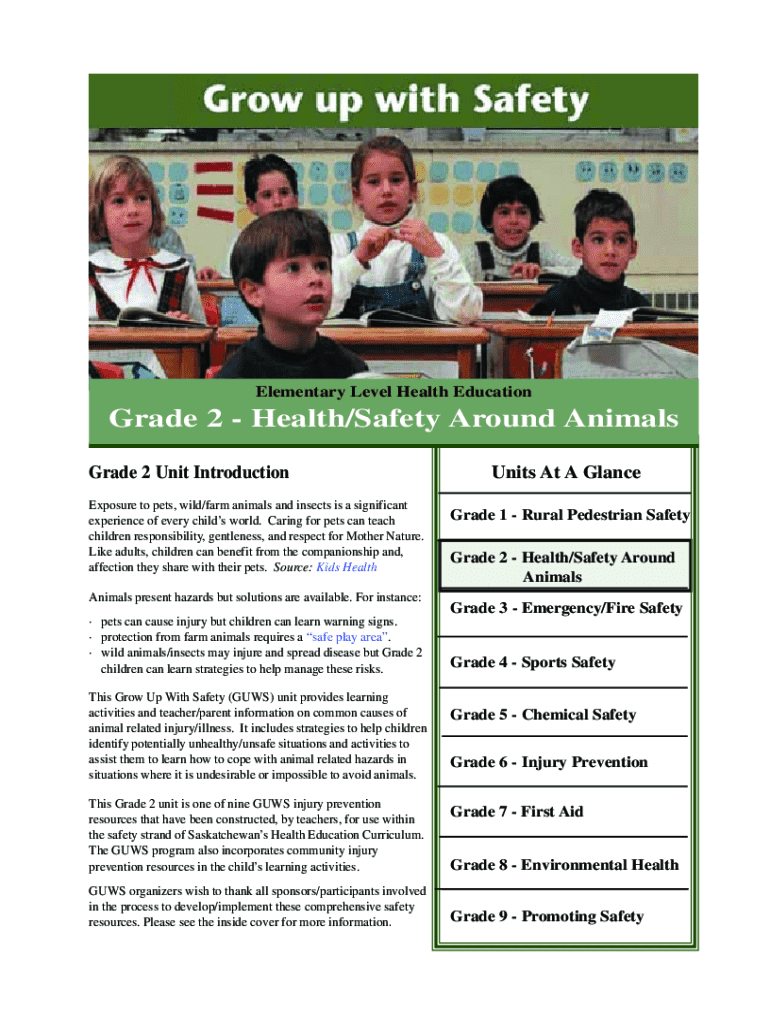 Fillable Online Staying Safe Around Animals (for Kids)Nemours ...