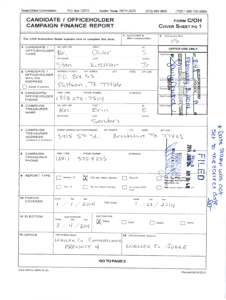 Fillable Online H - Waller County, Texas Fax Email Print - pdfFiller
