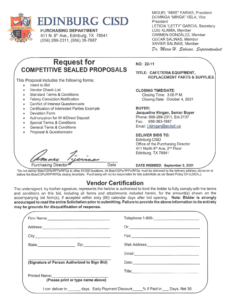 Fillable Online r EDINBURG CISD Fax Email Print - pdfFiller