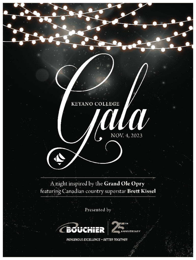 Fillable Online Keyano College Gala 2023 Fax Email Print - pdfFiller