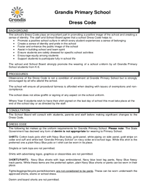 Fillable Online Dress Code Policy Fax Email Print - pdfFiller