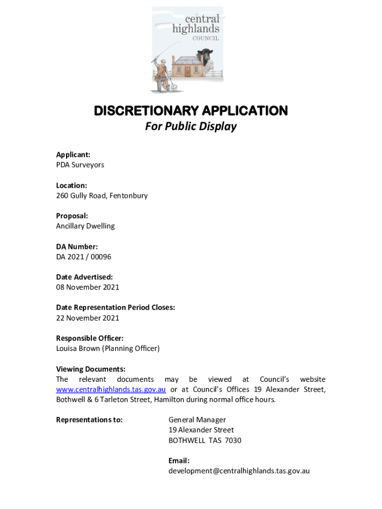 Fillable Online Application for Planning Approval - Ancillary Dwelling Fax Email Print - pdfFiller