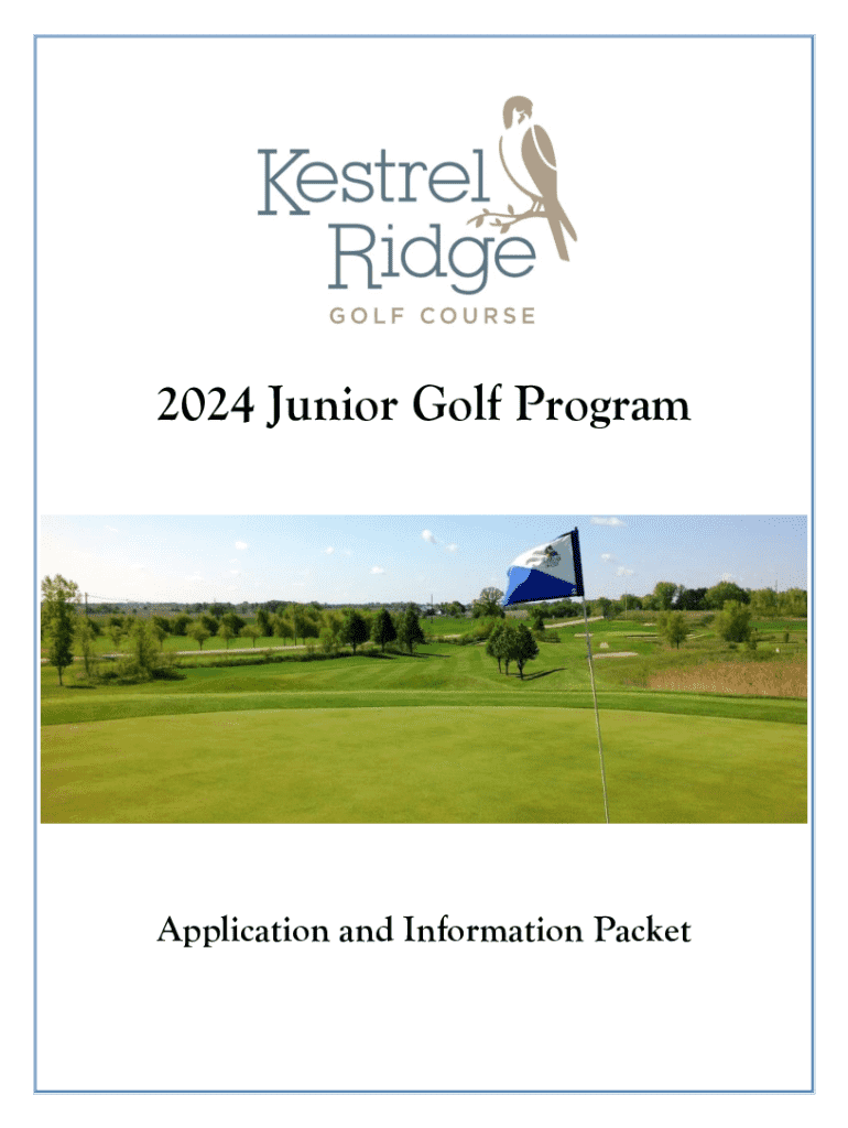 Fillable Online Kestrel Ridge Junior Golf Program 2024 Fax Email Print ...