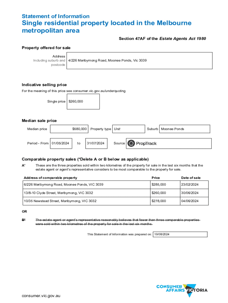 Fillable Online Property Information Statement Fax Email Print - pdfFiller