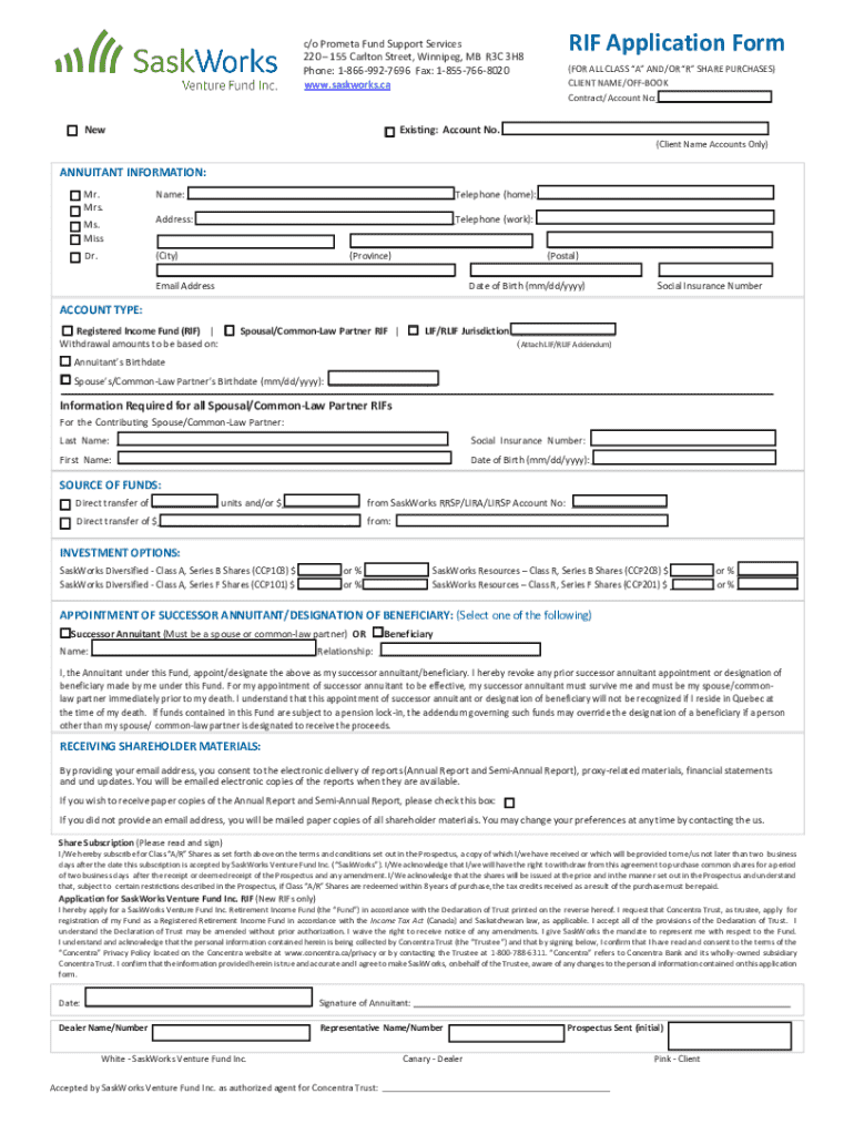Fillable Online RIF Schedule Form Fax Email Print - pdfFiller