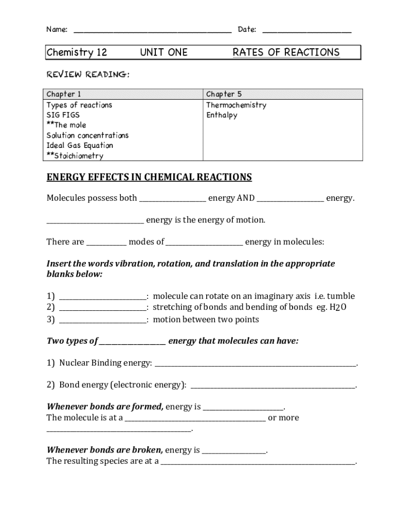 Fillable Online Periodic Table of the ELEMENTS Chapter 3: Chemical ...