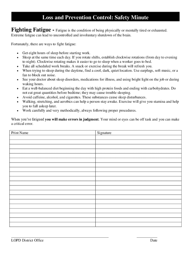 Fillable Online Fatigue and Exhaustion: Causes, Symptoms, and Treatment ...