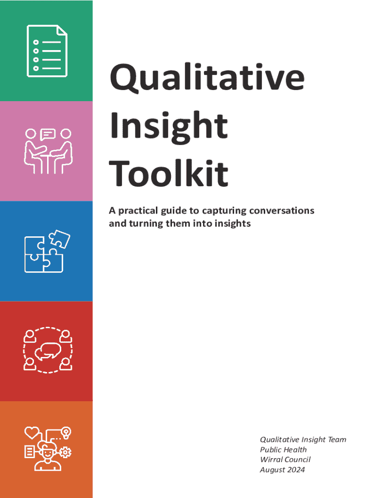 Fillable Online Qualitative Insight Toolkit: a Practical Guide to ...