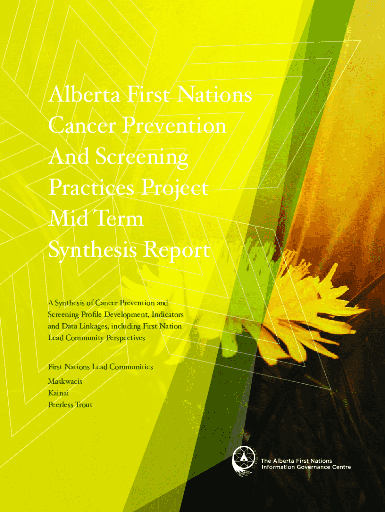 Fillable Online Alberta First Nations Cancer Prevention And Screening ...
