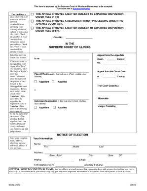 Fillable Online Notice of Election Fax Email Print - pdfFiller