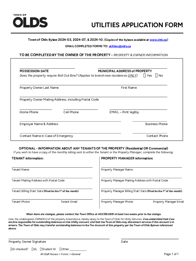 Fillable Online E-bill utility service agreement Fax Email Print ...