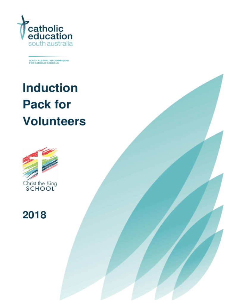 Fillable Online Induction Pack for Volunteers - Christ The King School ...