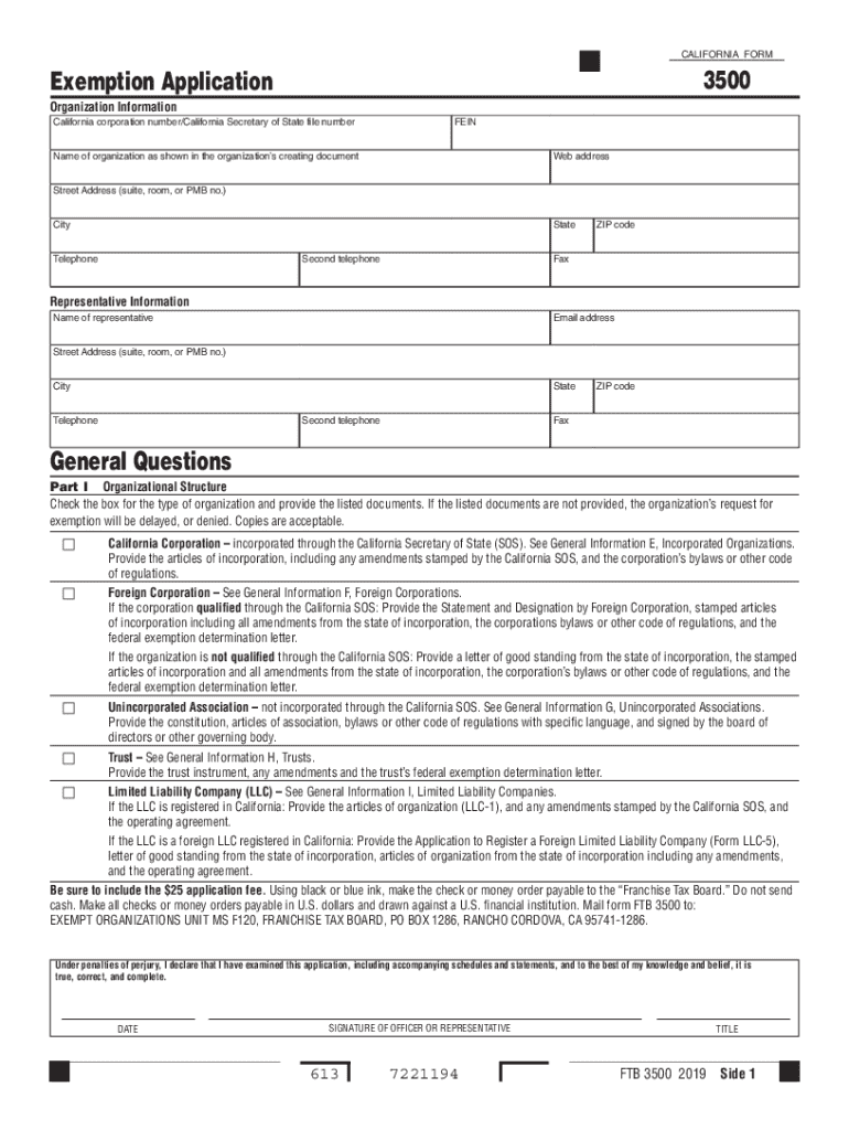 Fillable Online Exemption Application Fax Email Print - pdfFiller