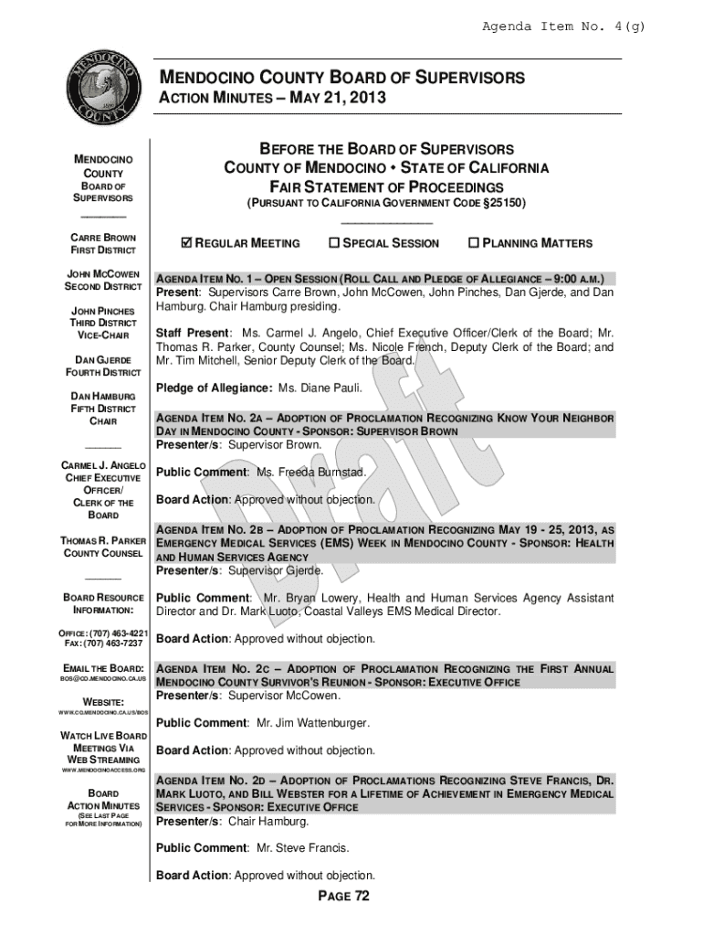 Fillable Online Supes endorse former supervisor John Pinches for 3rd ...
