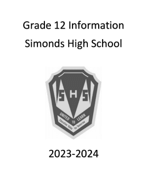 Fillable Online Simonds High School Graduation Guide 2023-2024 Fax ...