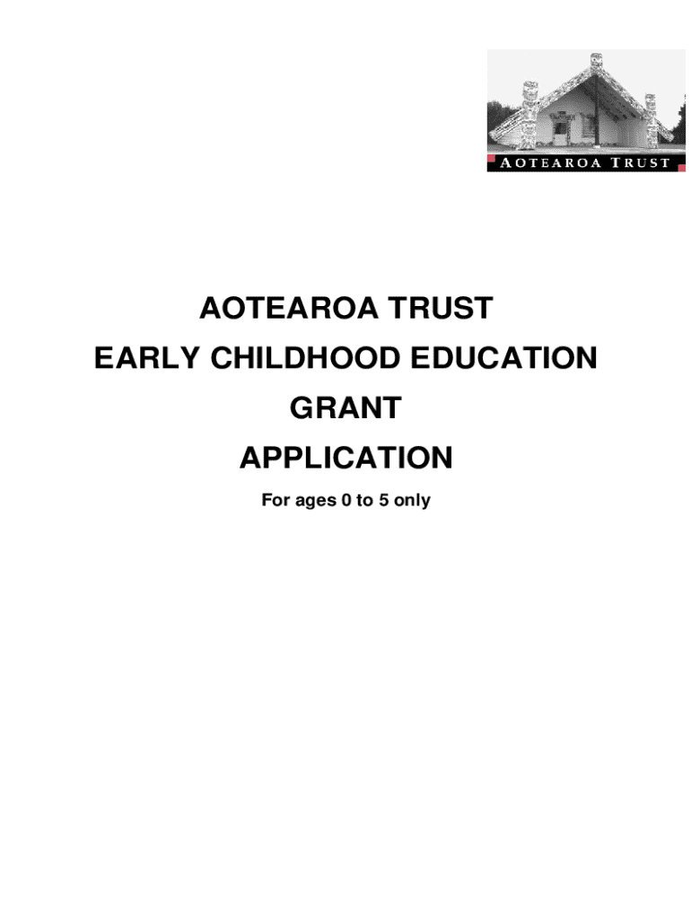 Fillable Online EARLY-CHILDHOOD-GRANT.pdf Fax Email Print - pdfFiller