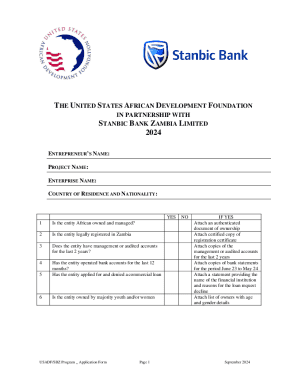 Fillable Online Usadf Grant Application Fax Email Print - pdfFiller