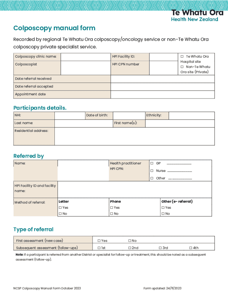 Fillable Online Using EMR Templates to Meet Colposcopy Documentation ...