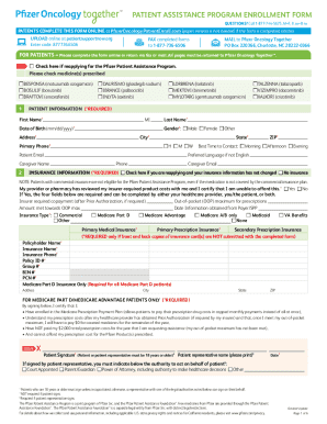 Fillable Online Patient Assistance Program Enrollment Fax Email Print ...