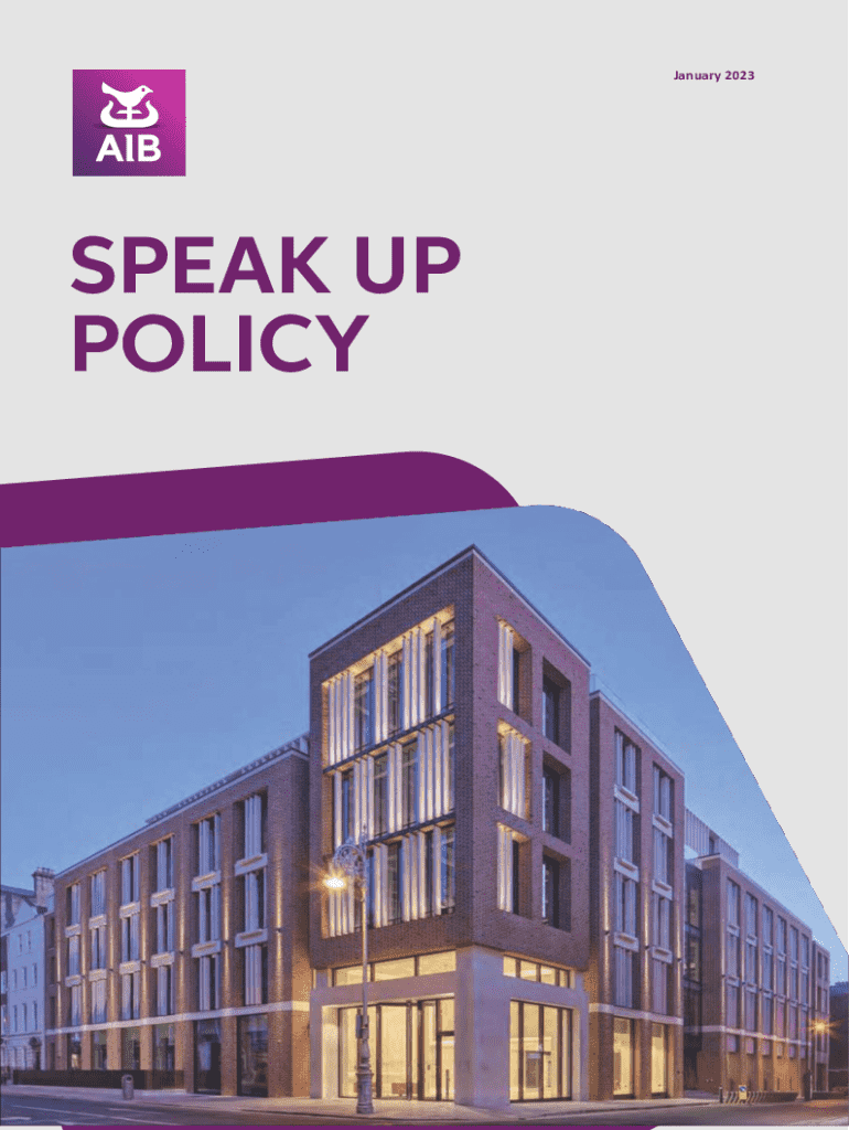 Fillable Online Creating a Speak Up Culture Where Raising Concerns ... Fax Email Print - pdfFiller