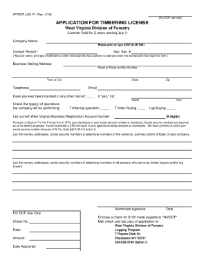 Fillable Online Application for Timbering License Fax Email Print ...