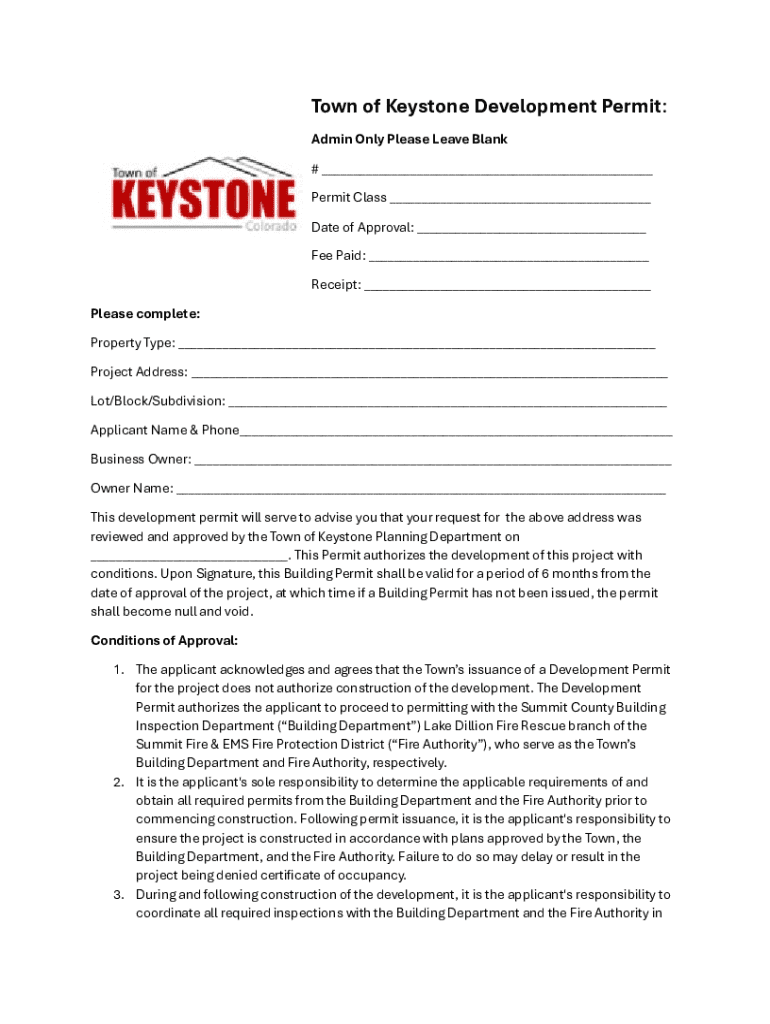 Fillable Online Development Permit Approval Fax Email Print - pdfFiller